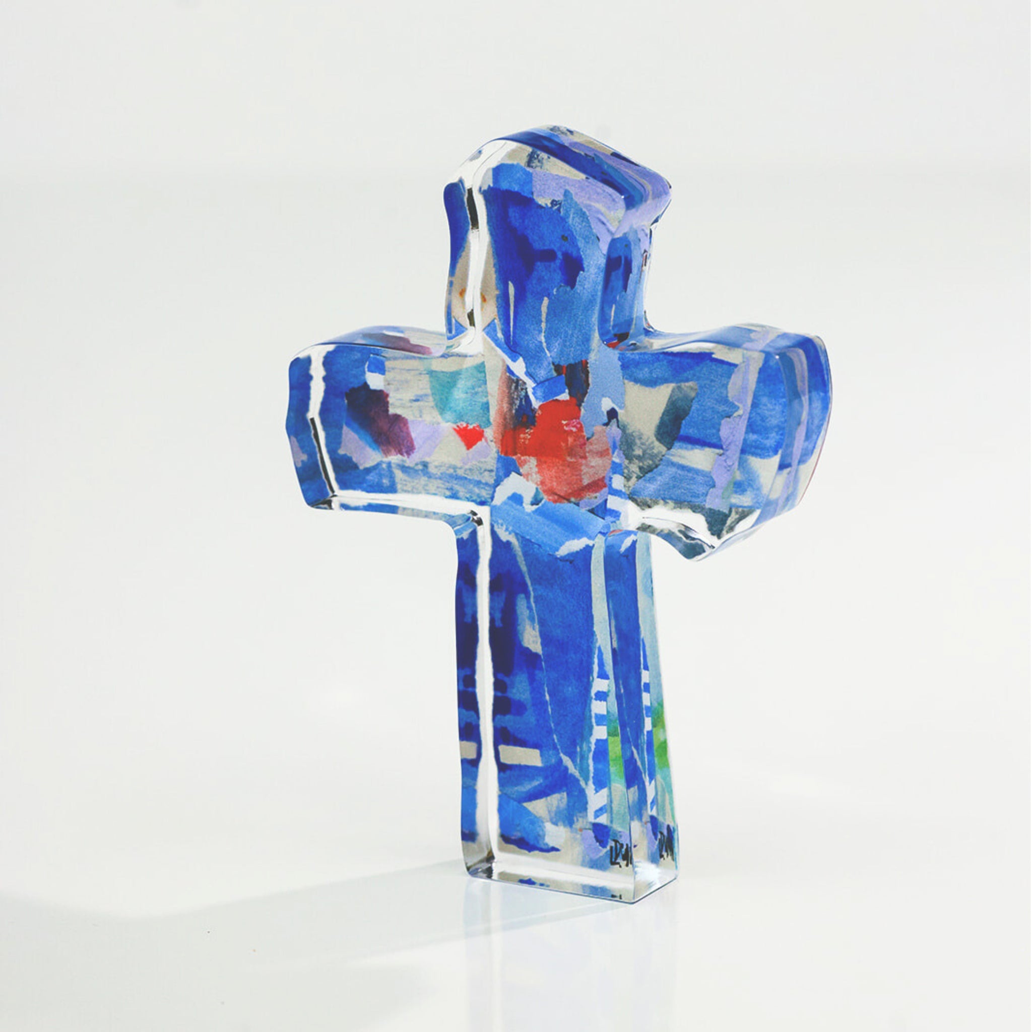PERIWINKLE ACRYLIC CROSS